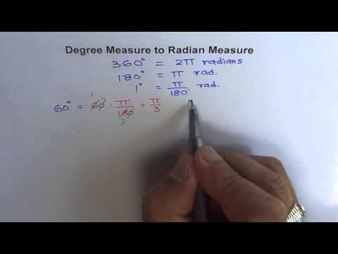 Degree To Radian Conversion Simple Streps