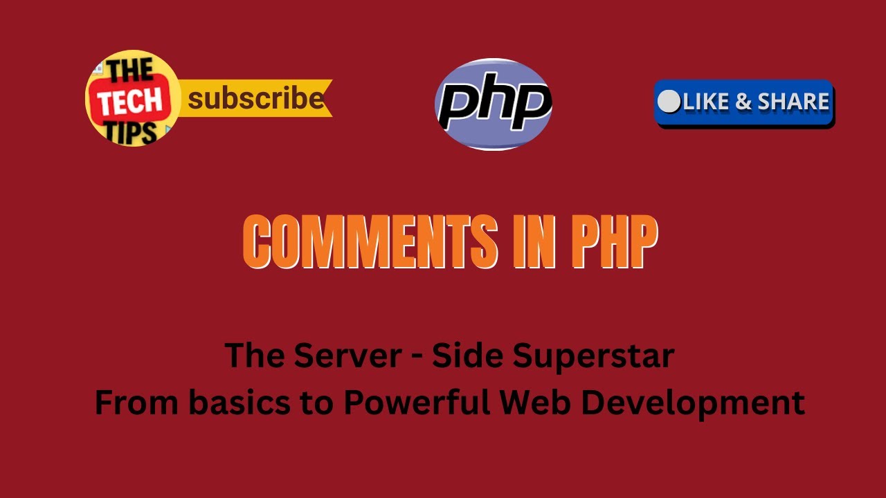 PHP Tutorial: Comments in PHP (Single-line & Multi-line)