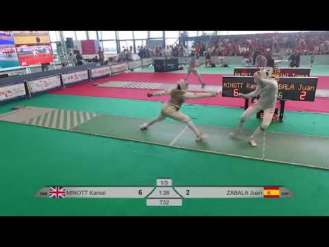 Euro Champs 2025 SMF - L32 - Kamal Minott GBR v Juan Zabala ESP