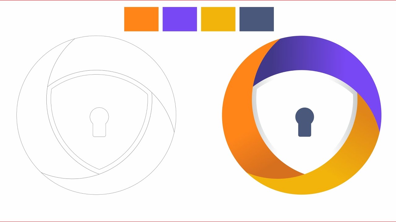 how to create social media icons | logos  | quick and easy tutorial in #coreldraw #adobelllustrator