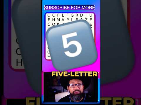 Finding 5-Letter Words #shorts