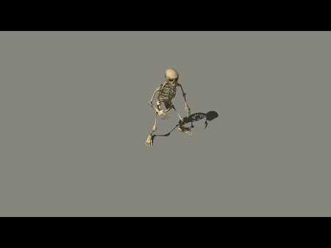 Lowpoly Skeleton, animated – TVISVAR
