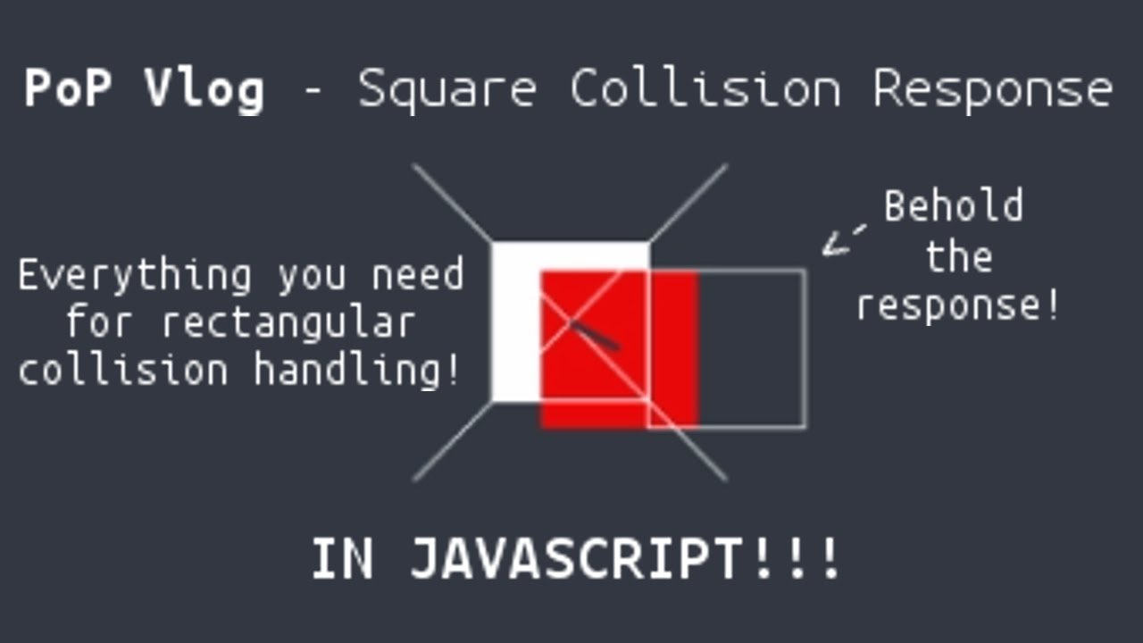 Square Collision Response in Javascript!