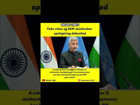 Fake AI Video Of EAM Jaishankar Spreading On Social Media Beaware From. Such Videos #shorts #viral