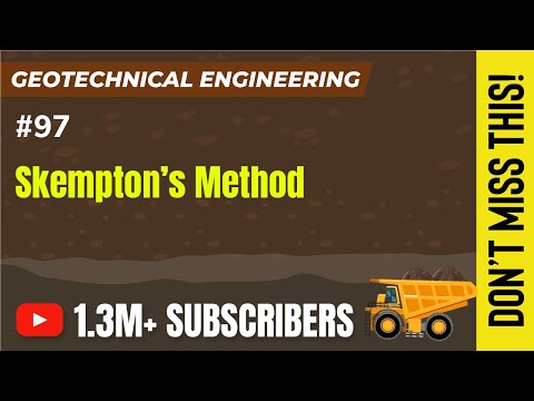 Skempton's Method - Bearing Capacity - Geotechnical Engineering - GATE Video Lecture ...