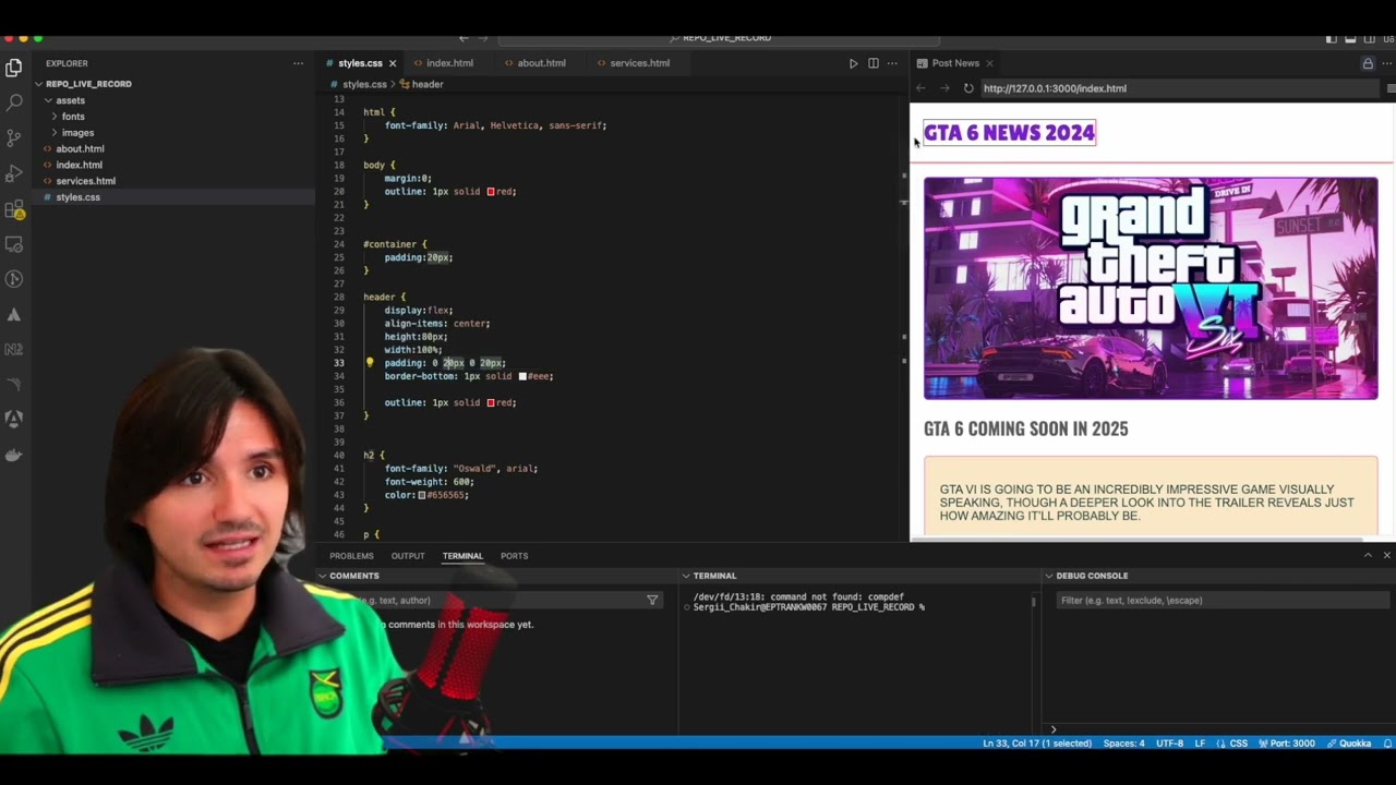 HACKER BASE #4 | HTML CSS | WEBSITE HEADER | FLEXBOX