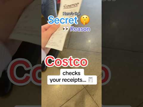 Here’s the secret reason why Costco checks your receipts… 🧾