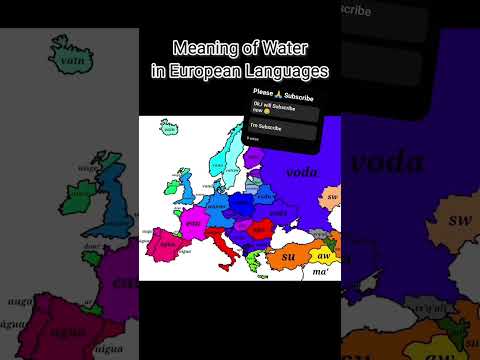 Meaning of Water in European Languages. How to Say Water in European Languages?
