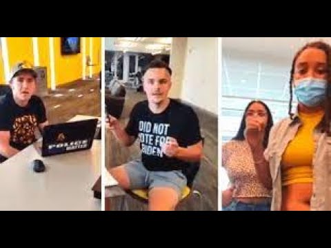 Racist teacher at ASU attacks white Students over a laptop sticker!