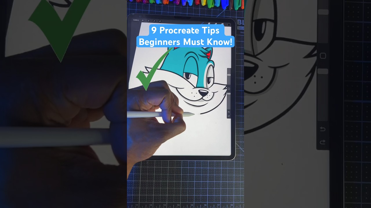 9 Procreate Tips YOU Must Know!  🤯 | Beginners #art #digitalart  #shorts