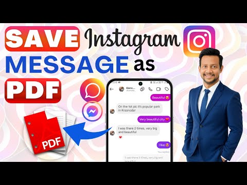 Save & Backup Instagram Messages as PDF | Mobile Chat Export Guide