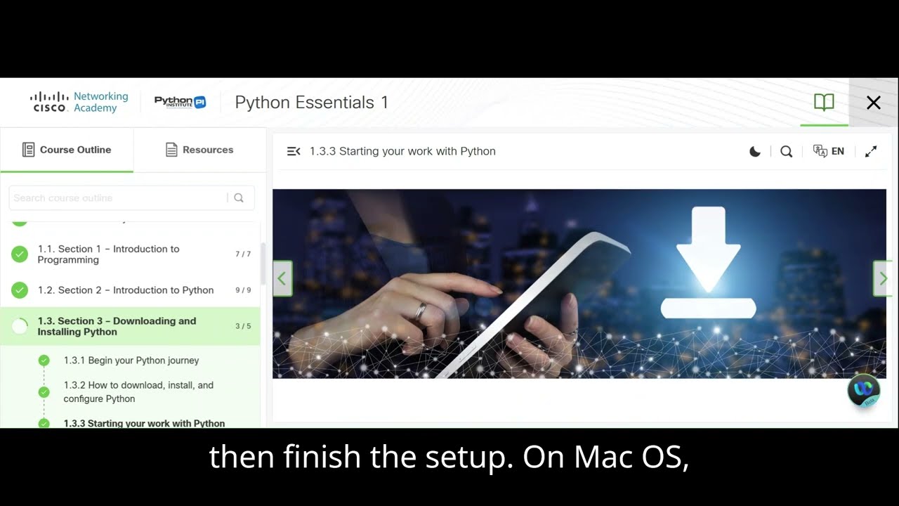 A guide to Python Essential 1, Module 1, Section 3