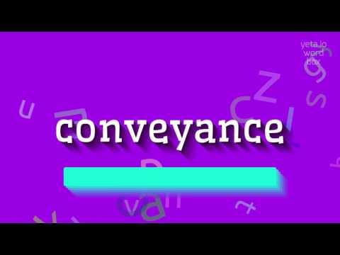 How to say "conveyance"! (High Quality Voices)
