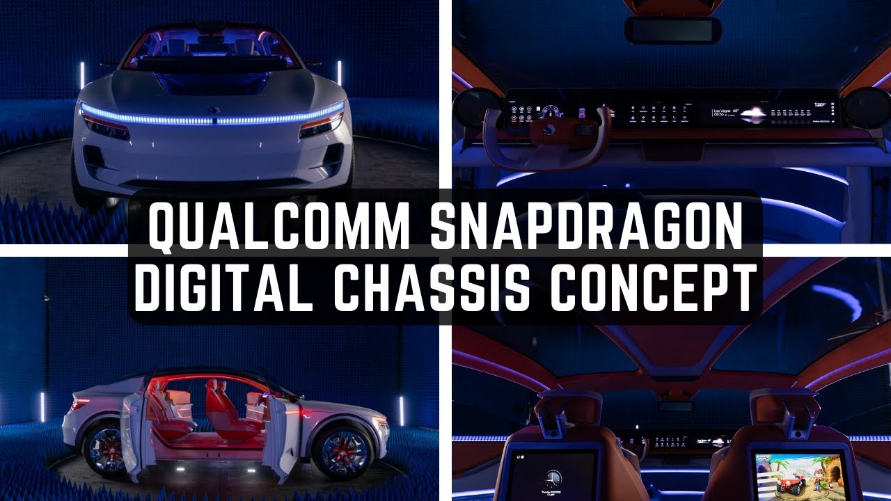 Qualcomm Snapdragon Digital Chassis Concept Debut 55 inch Display At CES 2023