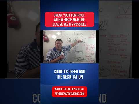 What is a "Force Majeure" clause in a contract by Attorney Steve®