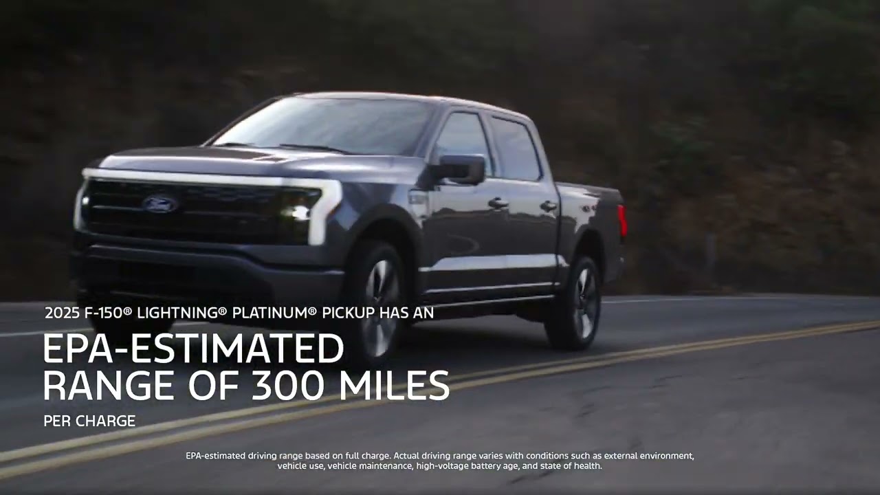 The 2025 Ford F-150® Lightning® Platinum® Truck | Range and Technology