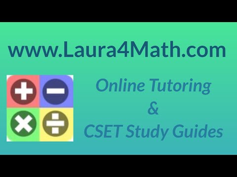 CSET Multisubject (Subtest II, 2) Math Official Practice Test 37