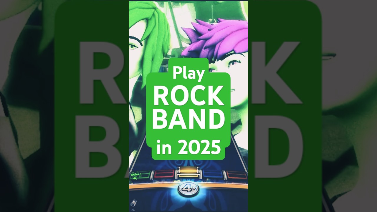 The BEST Way to Play Rock Band in 2025! #rockband #fortnitefestival #guitarhero