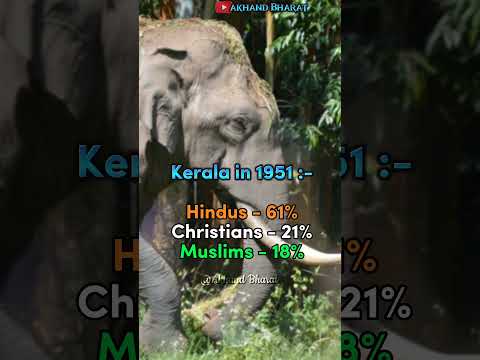 Religion percentage of Kerala from 1901 to 2011 🤐👏| 70 percent Hindu's in Kerala , in 1901 ?😯😲& Now?