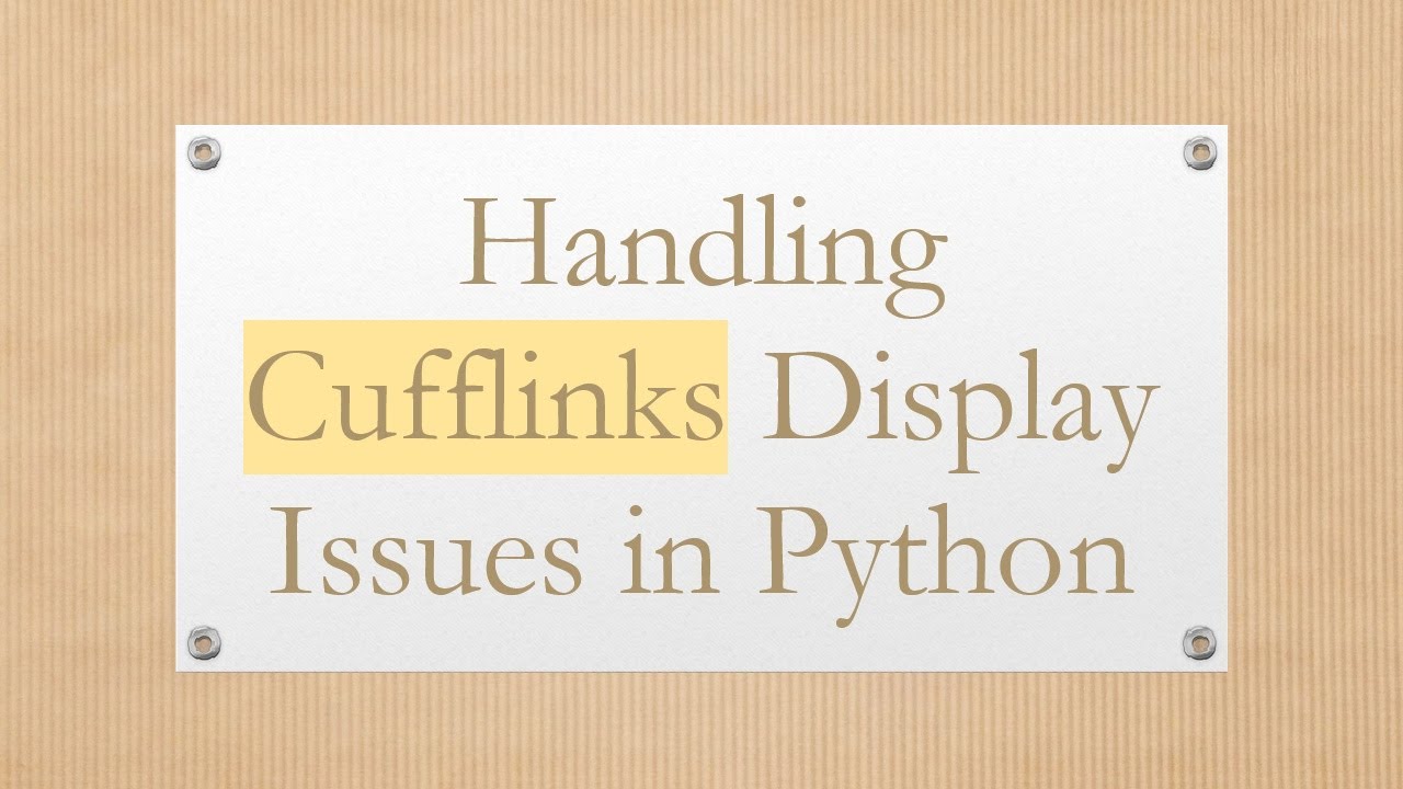 Handling Cufflinks Display Issues in Python
