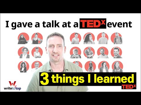 My TEDxTalk—What insights did I gain from preparing a talk?