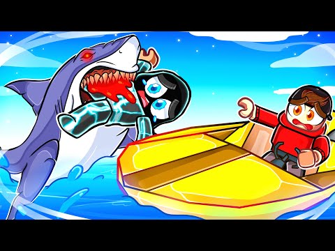 We SPENT $9,999,999 On THE STRONGEST BOATS In Roblox SHARK BITE!
