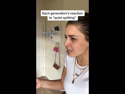 Each generation's reaction to "quiet quitting"