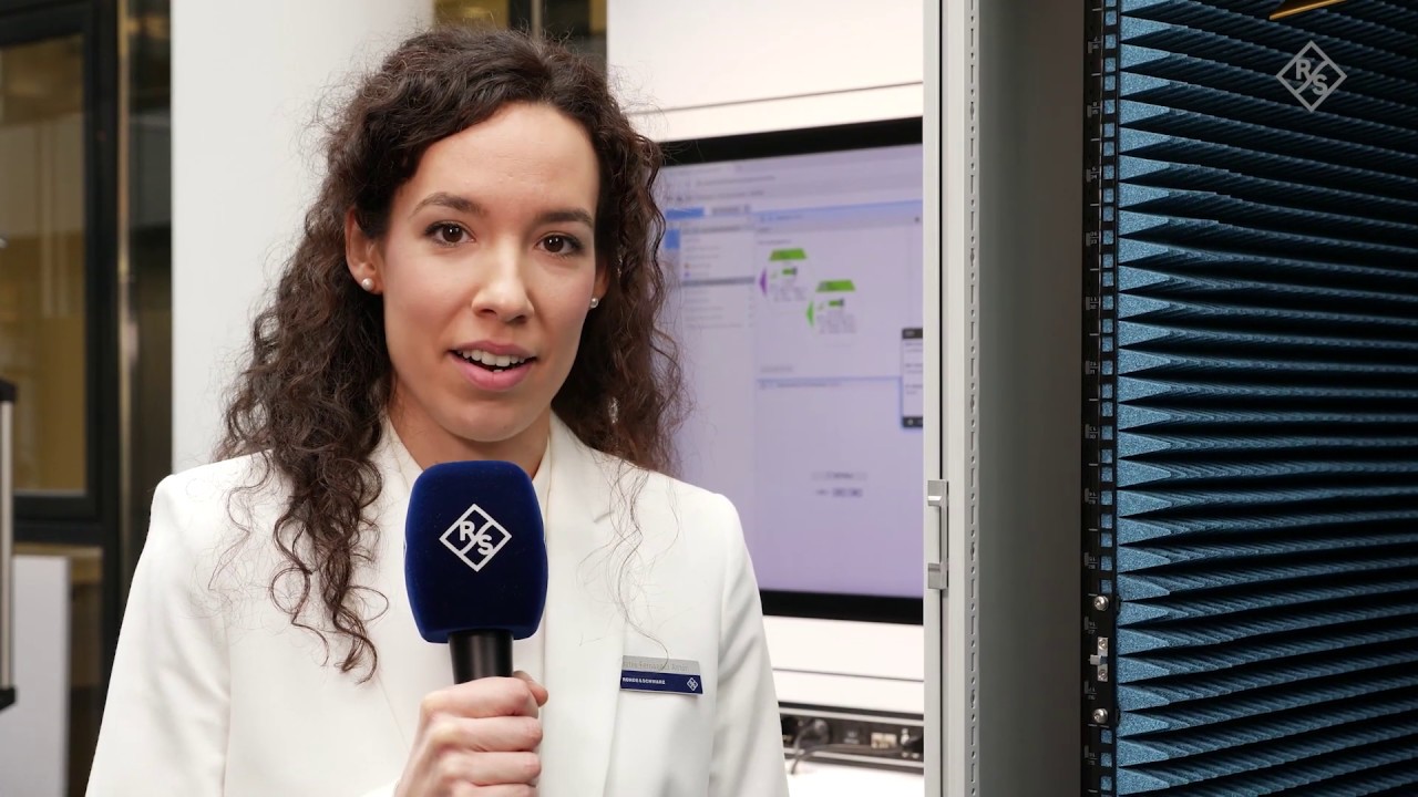 Compact CATR OTA chamber for 5G FR2 testing presented by Rohde & Schwarz