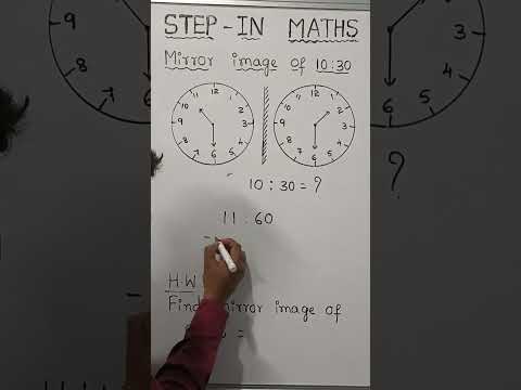 Mirror image of a clock