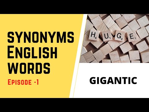 Synonyms English Words - Episode 1