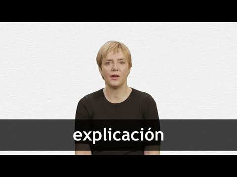 Traducción en inglés de “EXPLICACIÓN” | Collins Diccionario español-inglés