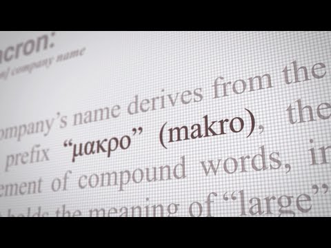 Macron: the meaning behind our name