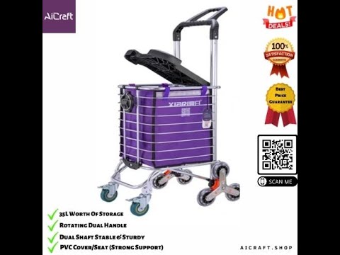 🍀 Easi Card D  EasiGo Shopping Trolley Cart Seat 8 Wheels  🍀