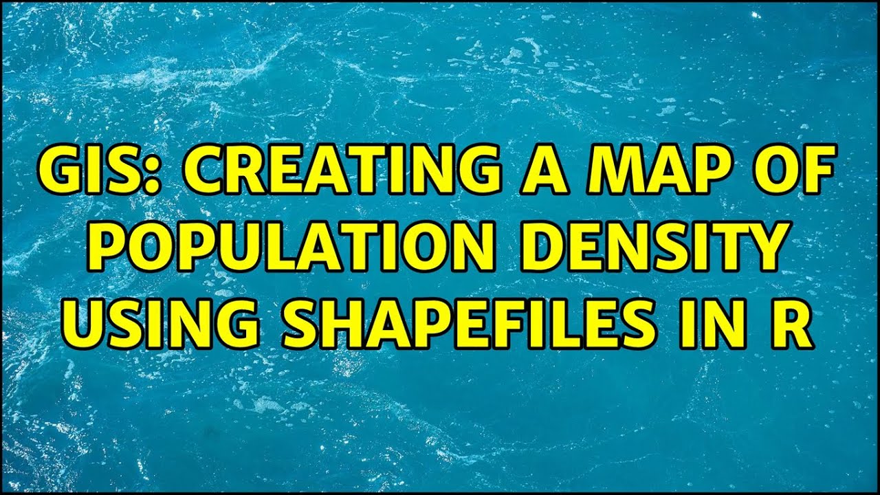 GIS: Creating a map of population density using shapefiles in R