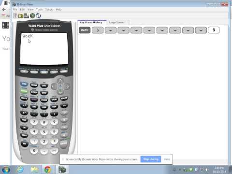 Graphing Calculator - Find the Greatest Common Factor