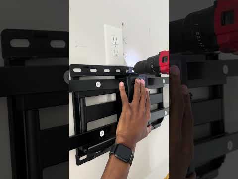 65” Roku TV mounted to carry my weight! Check it out! #tvmounting #home #diy
