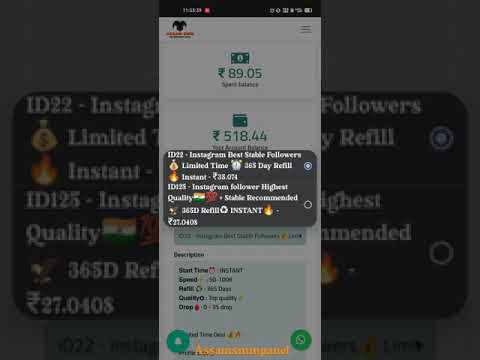 SMM panel, cheapest smm panel, rs 15 intagram followers gurentee #shorts #2022
