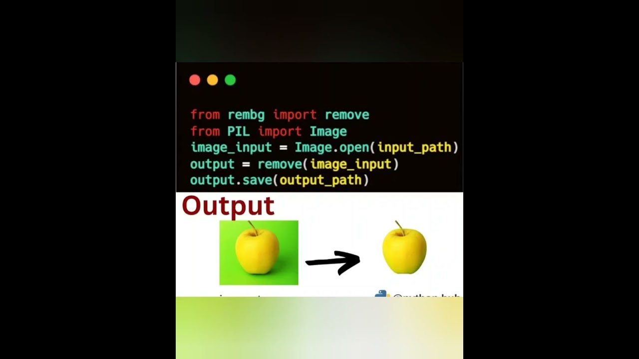 Remove background of any image using python #shorts #python #background #tools #hacks #coding