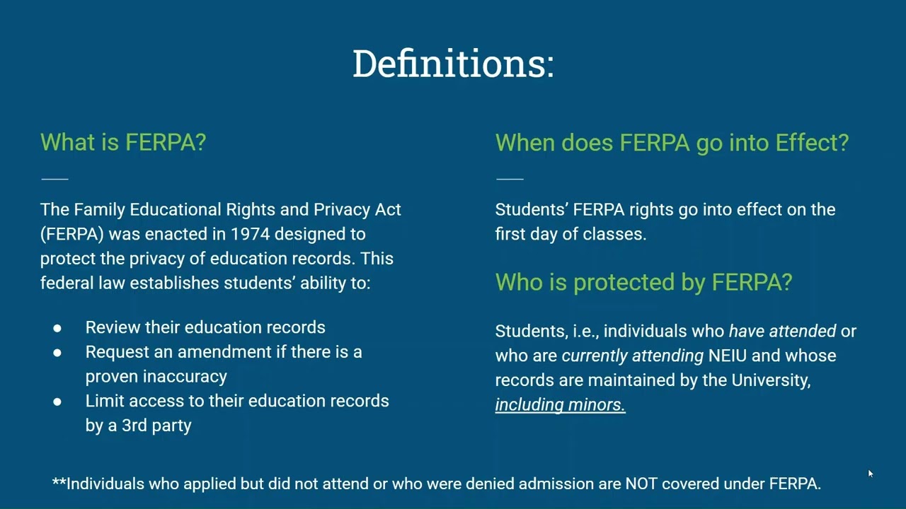 FERPA Employee Training