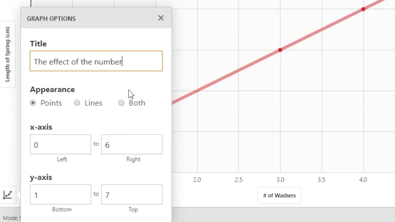 Graphical Analysis 4 Tutorial 1 Manual Entry