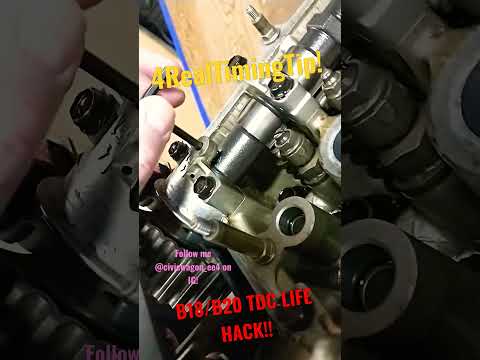 B18/B20 DOHC HONDA / ACURA timing TDC life hack! #shorts #lifehacks #hondahacks