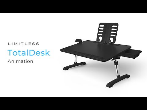 Limitless TotalDesk Portable Workstation and Lap Desk with Adjustable Height & Tilt