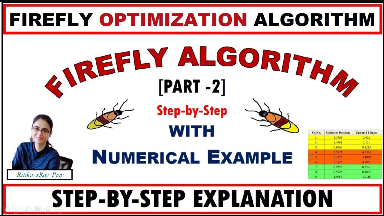 Learn Firefly Algorithm STEP-BY-STEP with Numerical Example [PART - 2]~xRay Pixy🌞🌿