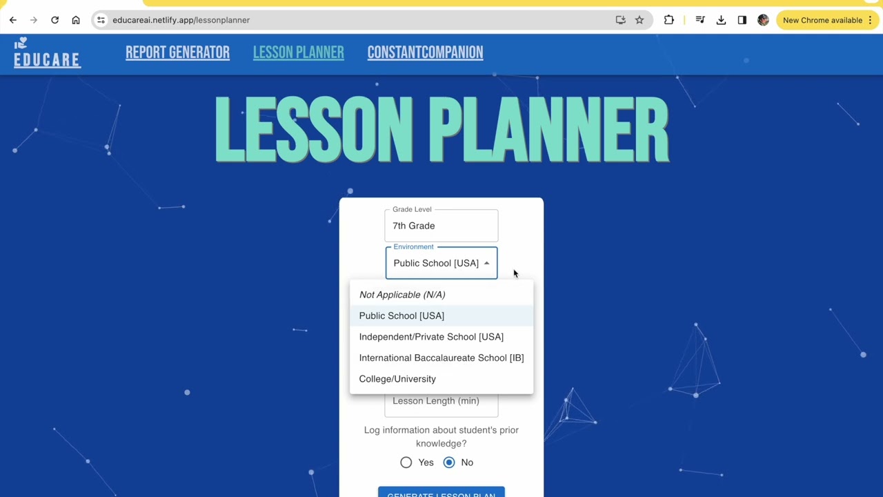 EduCare Live Walkthrough: Google AI Hackathon 2024
