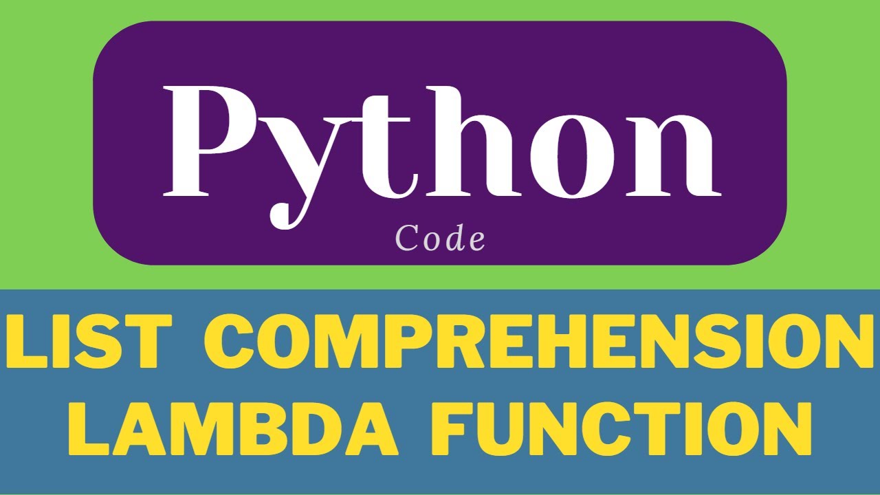 list comprehension | Lambda function  | Python  List | Python tutorial | #shorts  #python #ytshorts