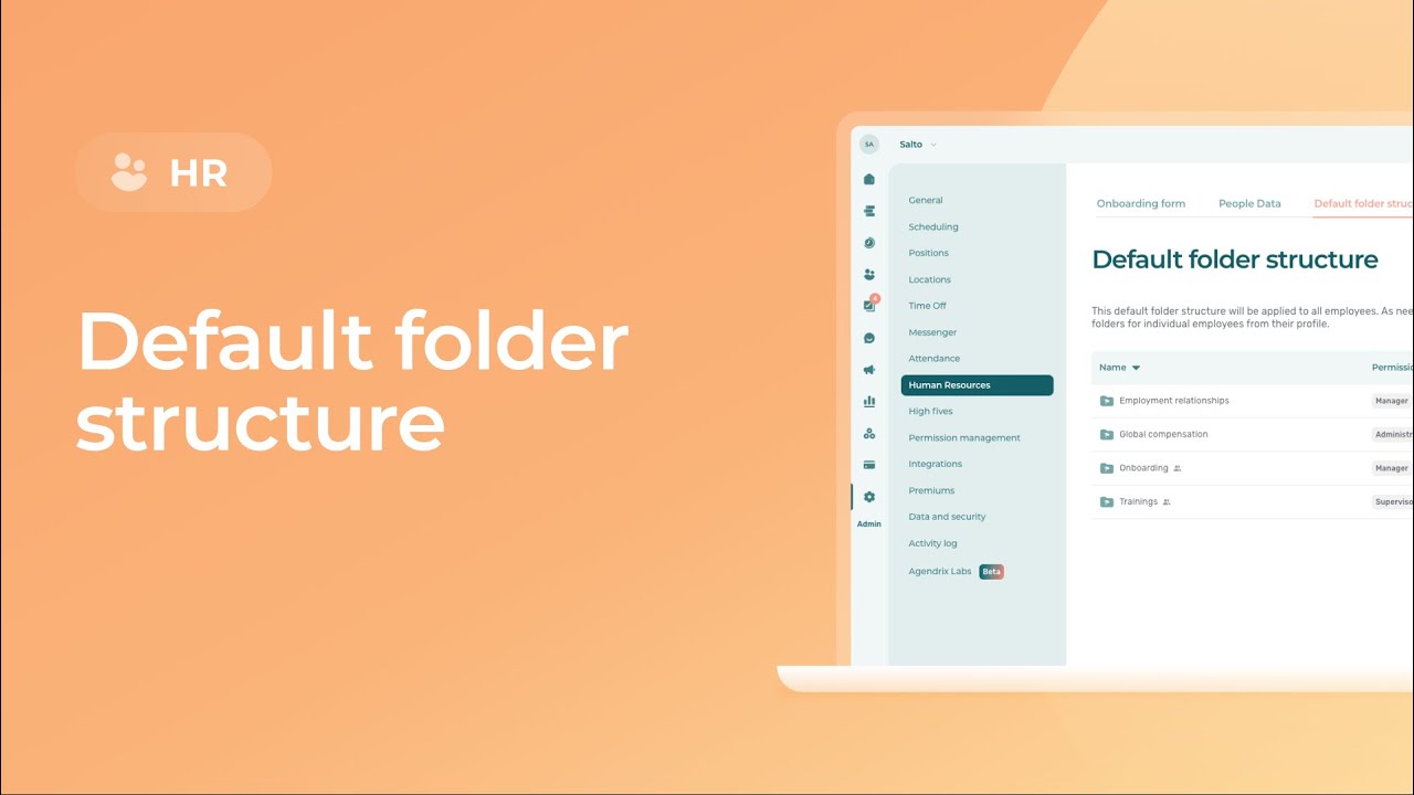 Default folder structure