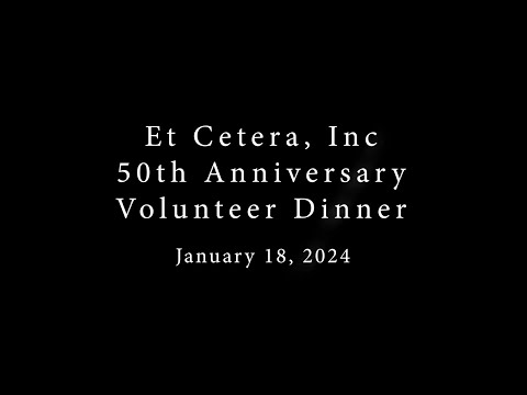 Et Cetera Shop Volunteer Dinner