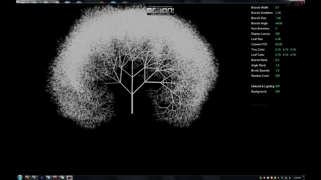 Fractal Tree Generator - Thomas Wolfe