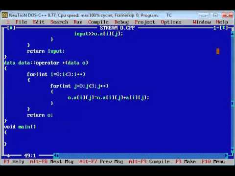 Learn Add Matrix Using Stream And Operator Overloading In C Tamil Part 2 - Mind Luster
