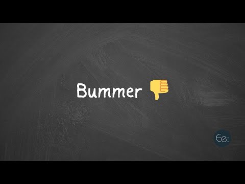 Bummer 😕👎 What Does It Mean? English Explained #phrases #expression #meaning #slang #esl #tips